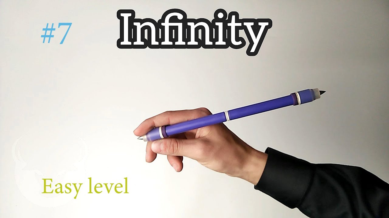 Penspinning для начинающих. Легкий трюк ручкой. Обучение. Penspinning tutorial. Infinity trick ...