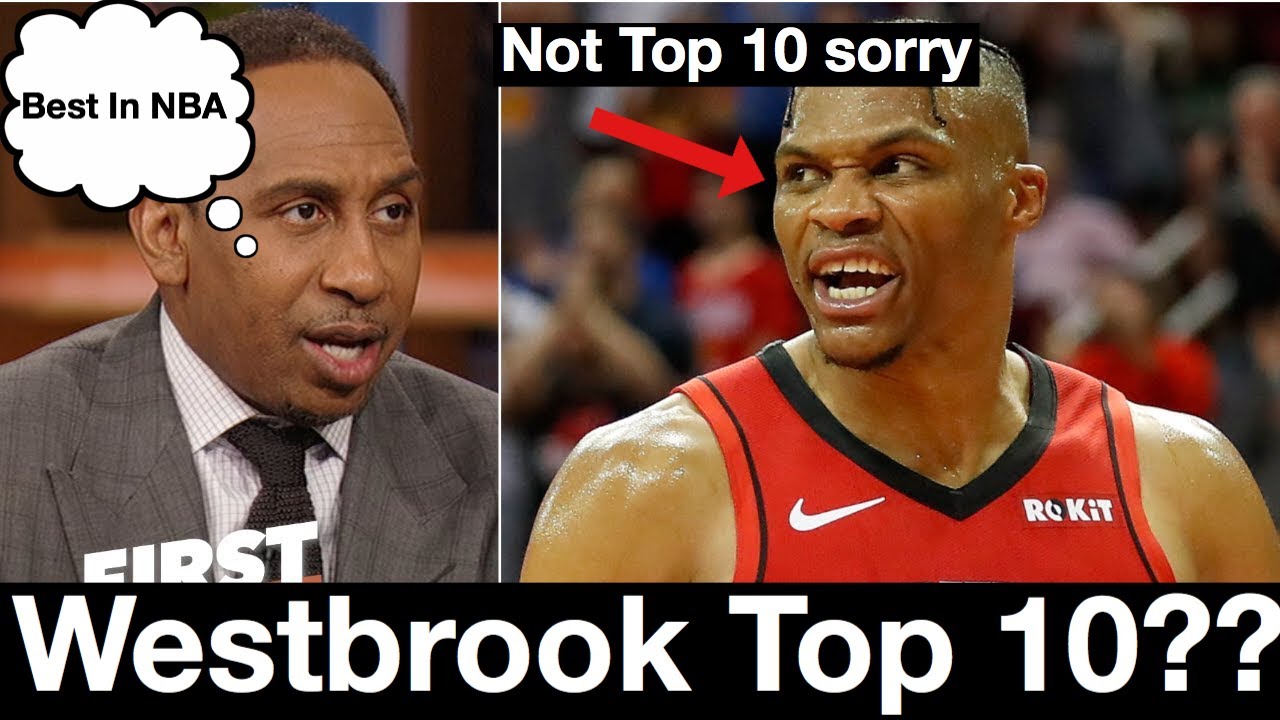 First Take Reaction- Is Russell Westbrook Top 10 In The NBA?!!! - YouTube