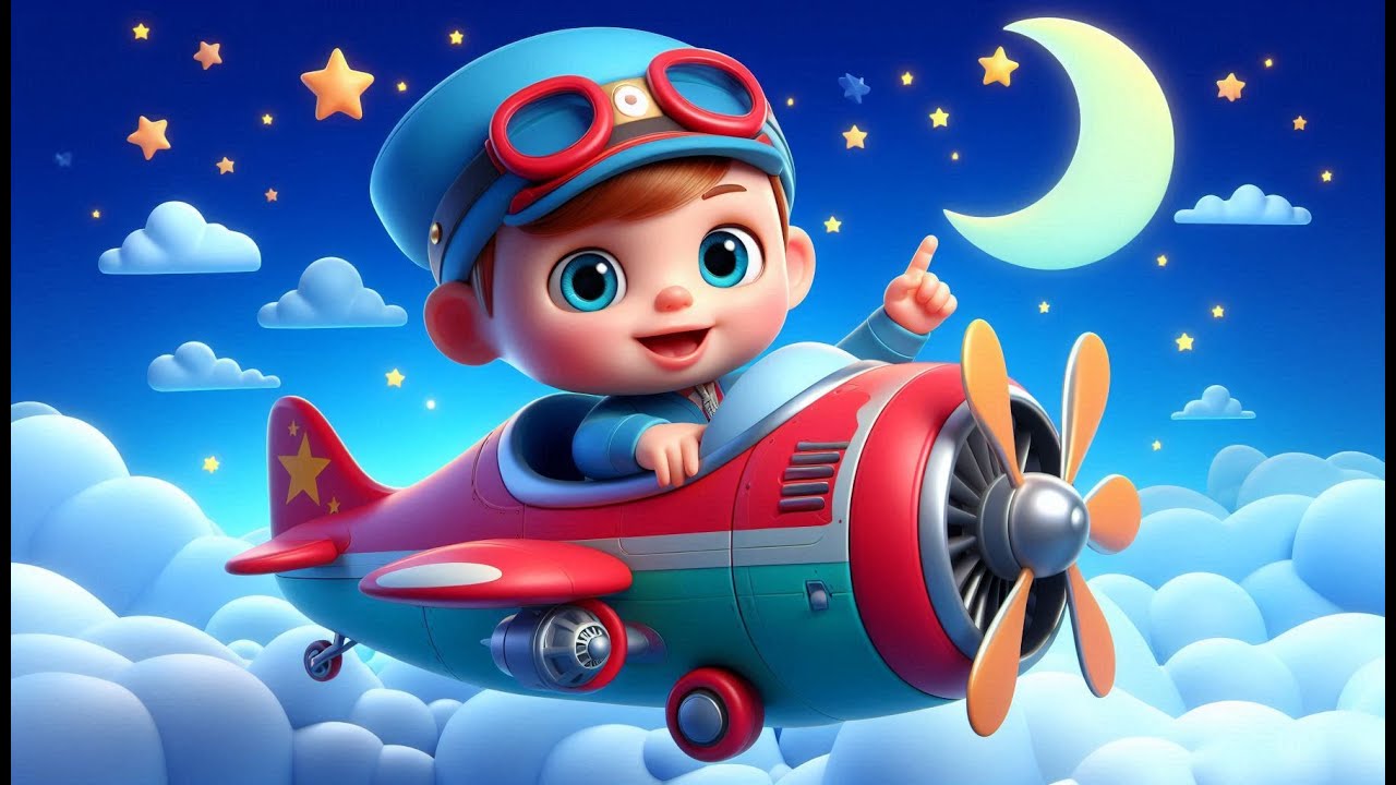 Plane in the Sky | Plane Rhyme | Songs for toddlers | Nursery Rhymes in ...
