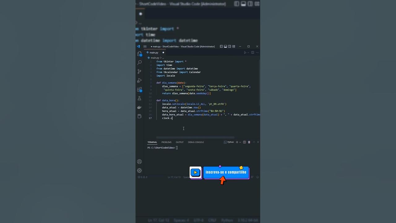 Calendário Com Python E Tkinterpython Pythonprogramming Tkinter Tkinterpython Gui