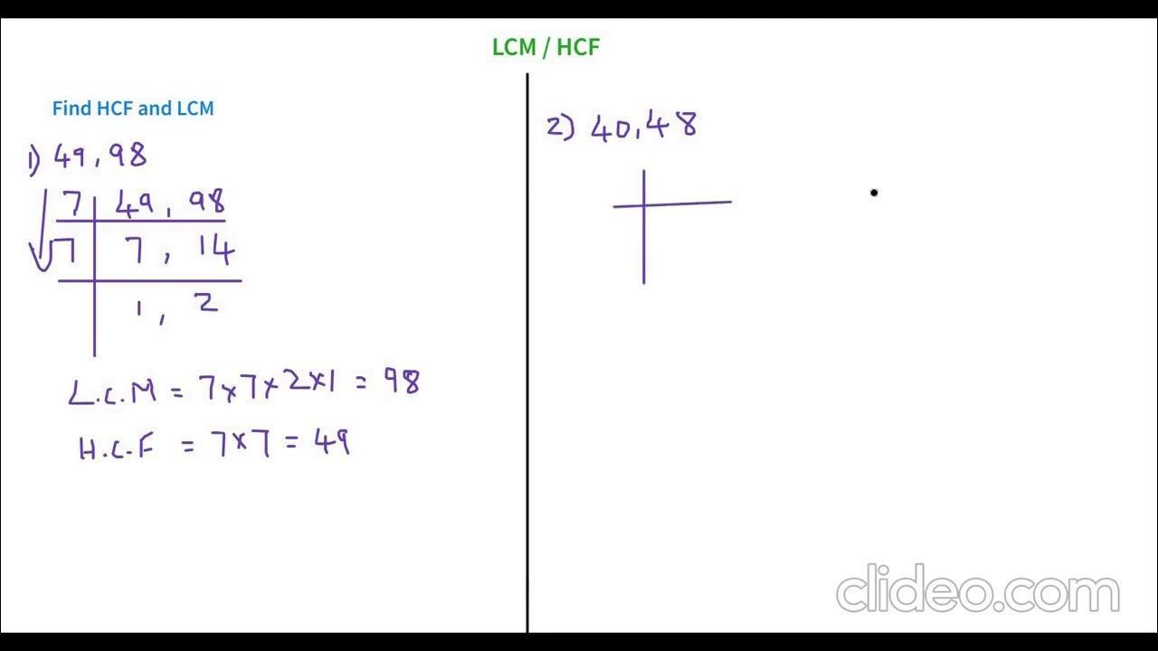 MathWithNazia : LCM and HCF of 2 or more numbers. Grade 4,5,6. CBSE ...