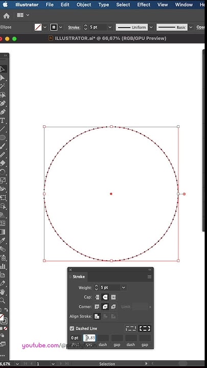 Draw a Dotted Circle in Adobe Illustrator in a few seconds #draw # ...