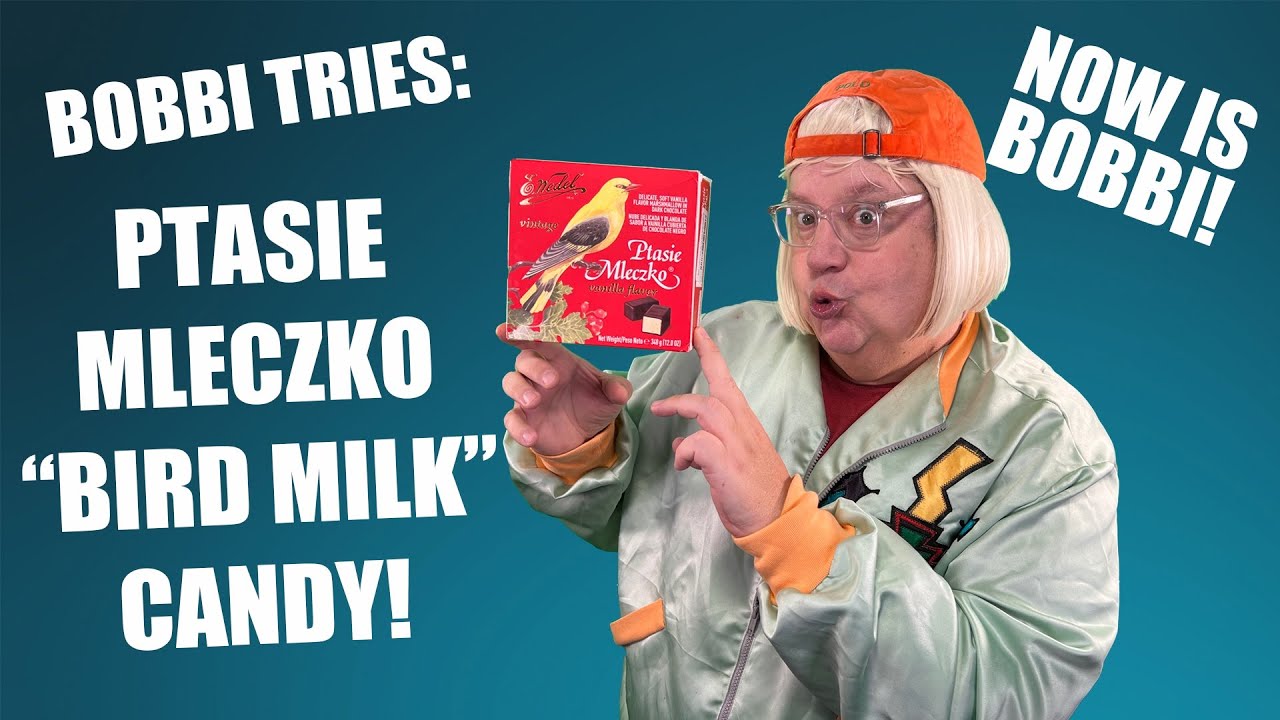 Bobbi puts Bird Milk from Poland in his mouth! Ptasie Mleczko candy ...
