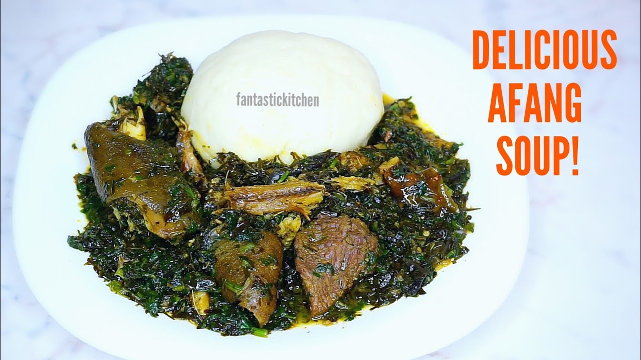 Delicious Afang Soup | How to make a very easy and simple Afang soup ...