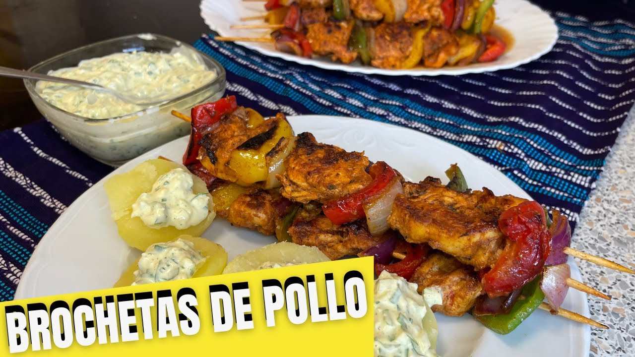 COMO PREPARAR BROCHETAS DE POLLO/ RECETA FÁCIL, JUGOSA Y RÁPIDA - YouTube