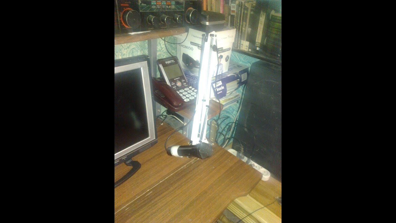 eazy Hack! DIY Microphone Desk Stand - YouTube