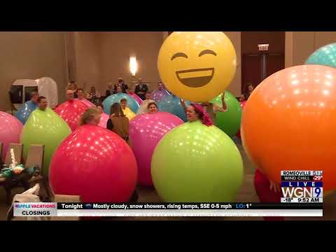 Smarty Pants Climb into Six Foot Balloon World Record Attempt