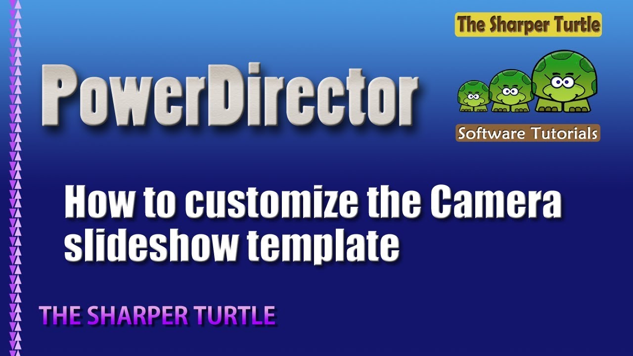 PowerDirector 15 - How to customize the Camera slideshow template - YouTube