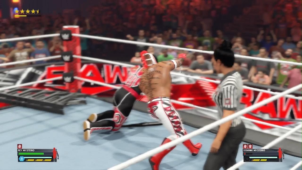 Rey Mysterio vs Dominik Mysterio 619 Signature Finisher WWE 2K23 ...