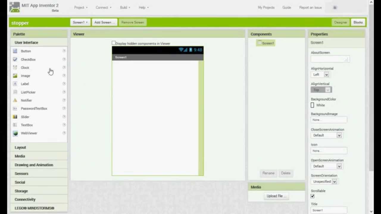 App Inventor 2 tutorial - simple clock timer with pause, reset, save ...