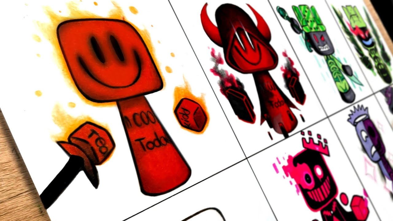 Drawing Forsaken ROBLOX In Sprunki Style ( Incredibox Sprunki ...