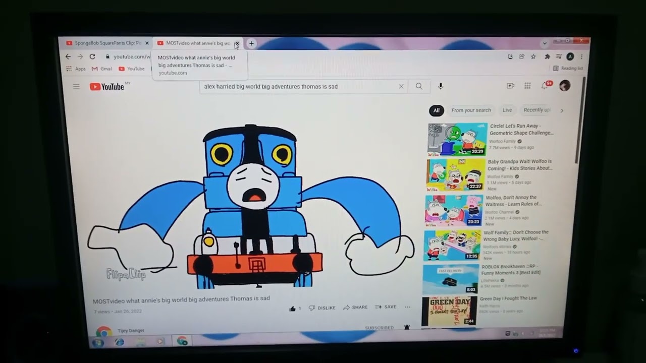 spongebob's pizza delivery Thomas crying - YouTube