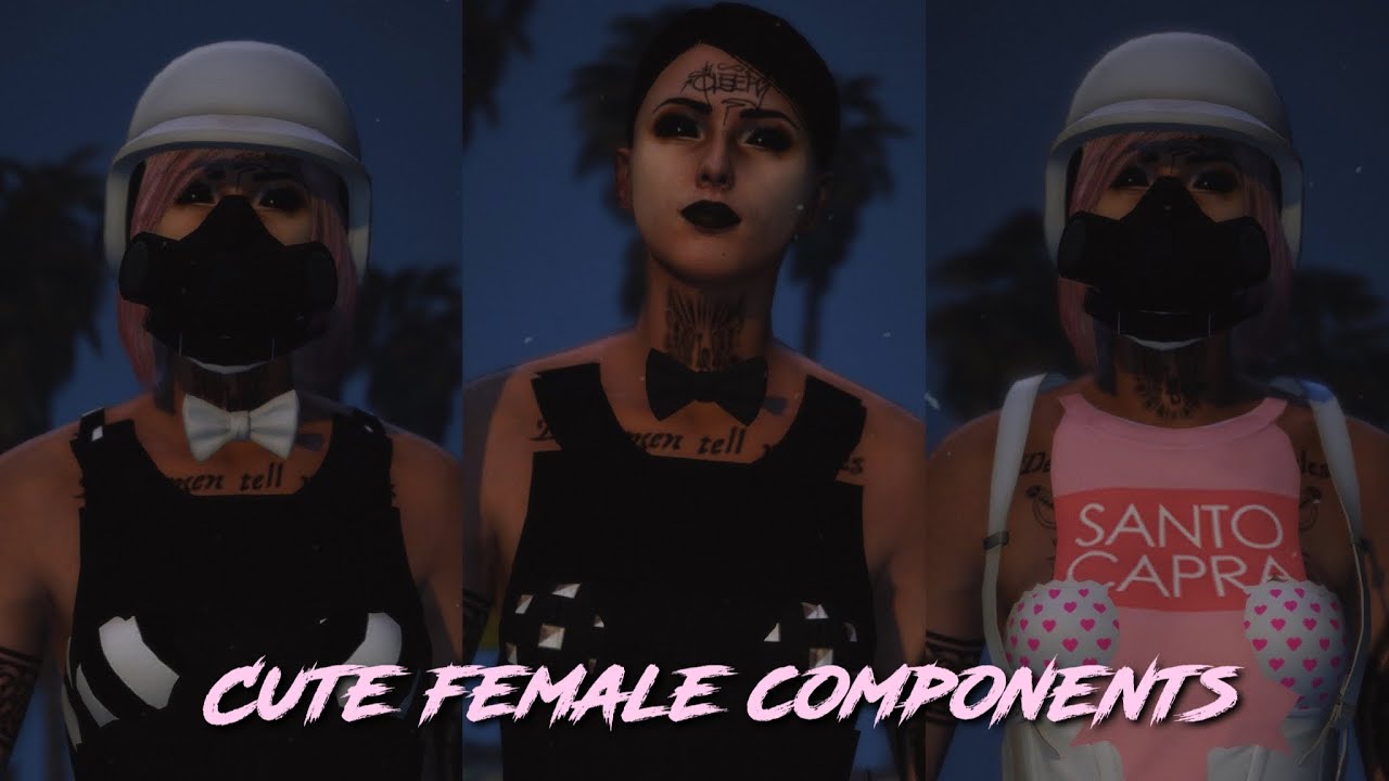 GTA 5 Online | ♡ Adorable Asf Female Component Outfits! | (Xbox One/Ps4 ...