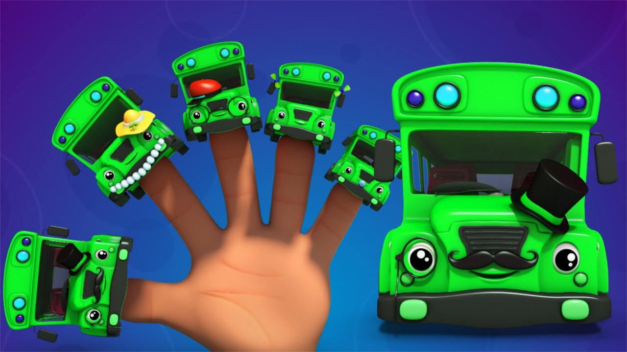 Bus Finger Family Nursery Rhymes Kids Songs Baby Rhymes - YouTube