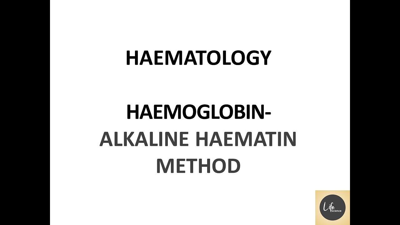 HAEMATOLOGY HAEMOGLOBIN ALKALINE HAEMATIN METHOD / Hematology Notes ...