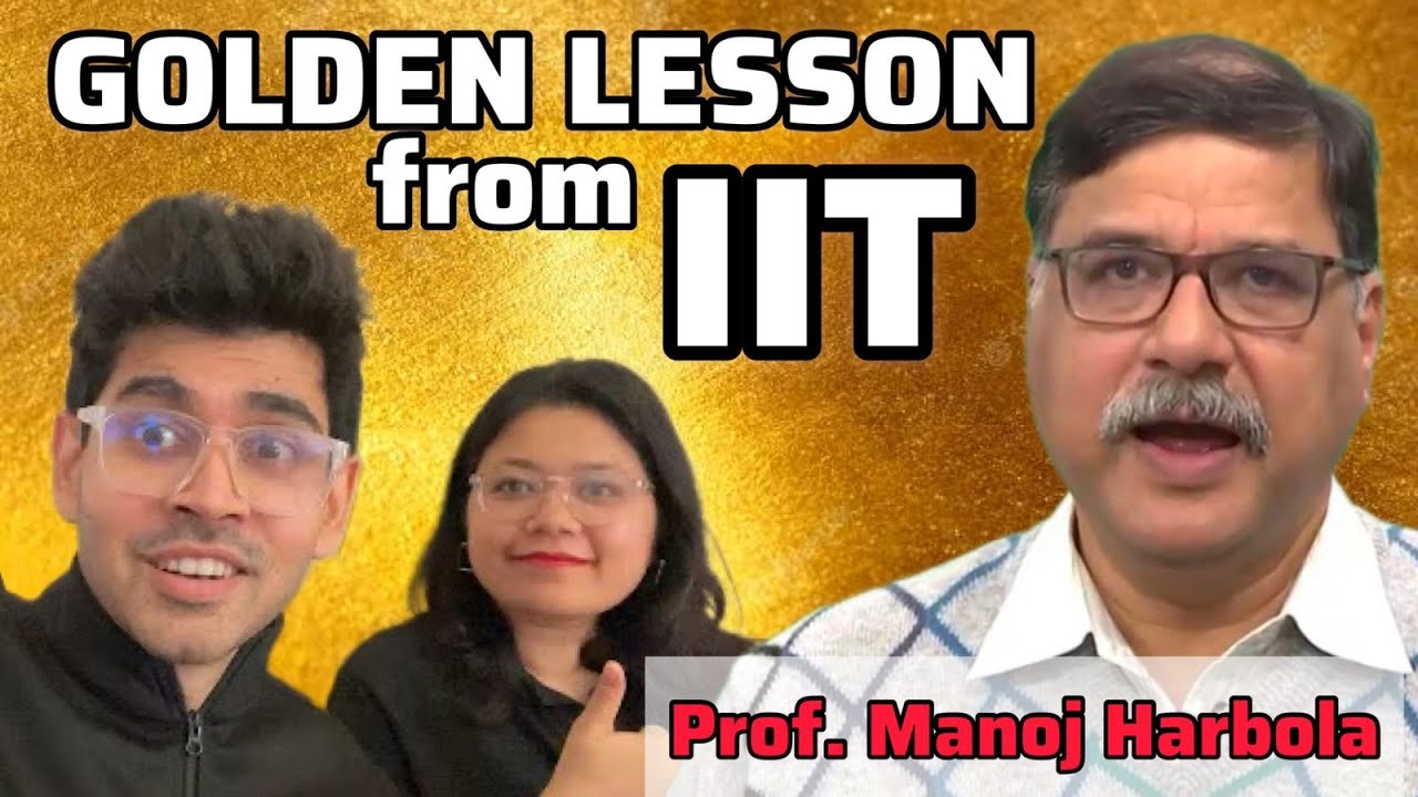 GOLDEN Lesson from IIT - Manoj Harbola JEE 2024 #namokaul #jee #iit # ...