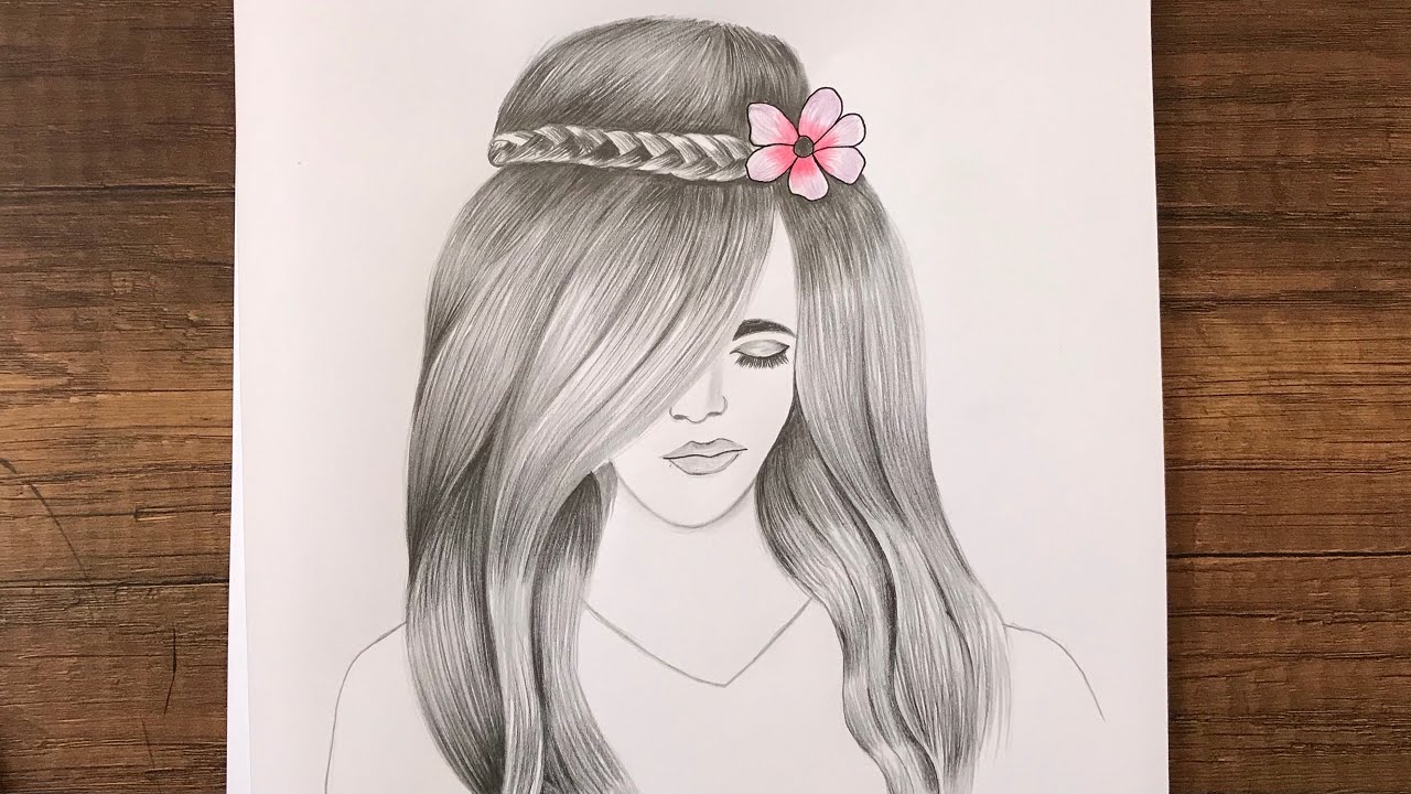 How to draw a cute girl step by step - easy drawings for beginners ...