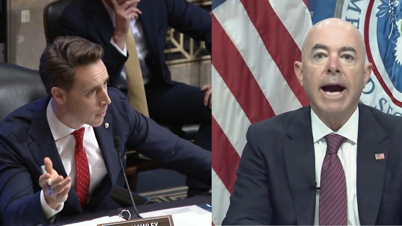 Sen. Josh Hawley Grills Sec. Mayorkas on Border Crisis 7/27/2021 - YouTube
