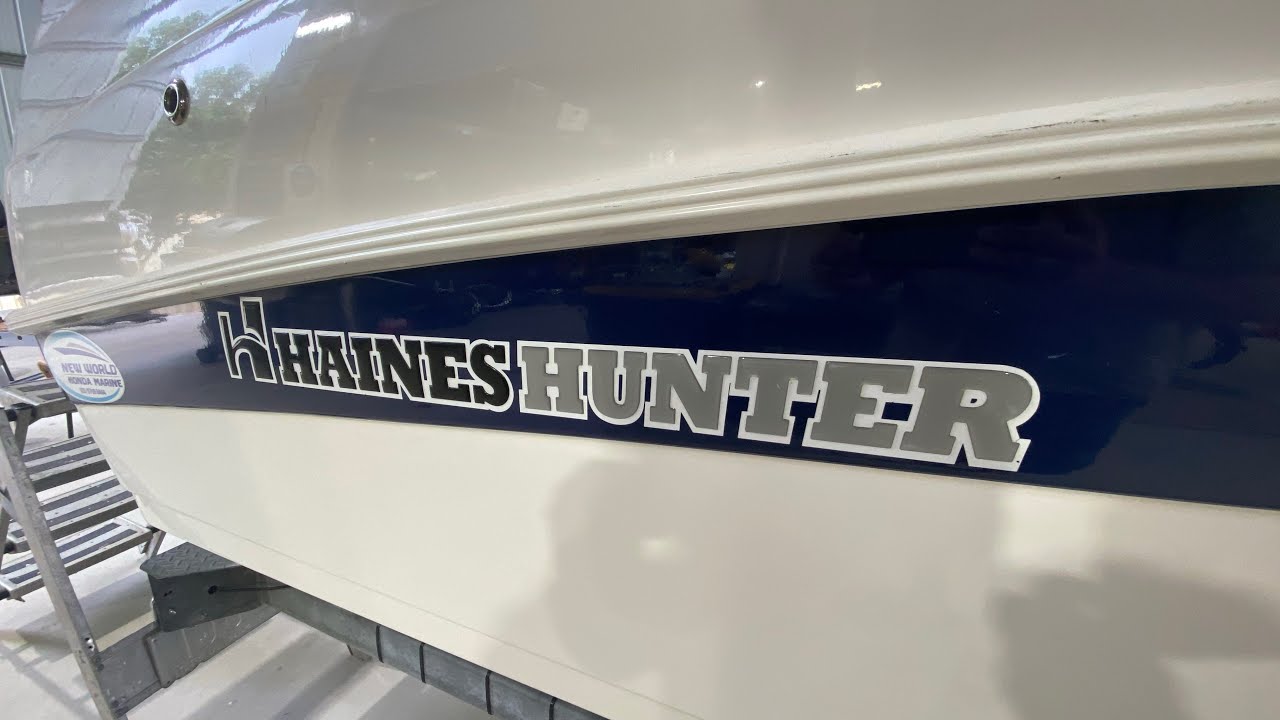 Haines Hunter airmar transducer maintenance m260 1kw in hull - YouTube