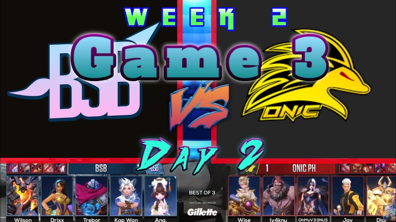 ONIC PH vs BSB ( GAME 3 ) MPL SEASON 6 PH - MLBB #MPLSeason6 - YouTube