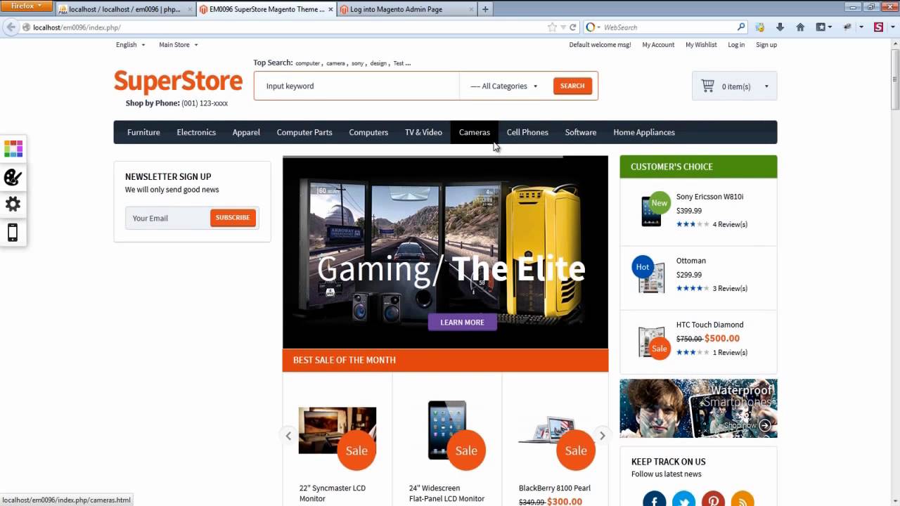 Magento Theme Installation - EM SuperStore Full Package - YouTube