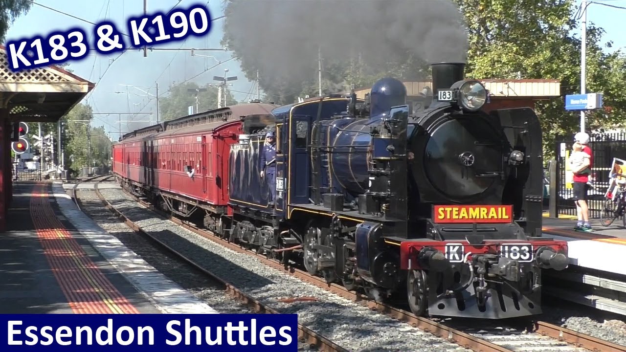 Steam Returns to the Craigieburn Line; Steamrail Essendon Shuttles ...