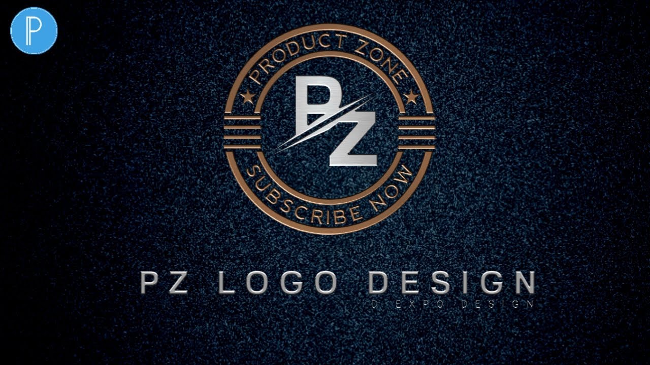 PZ Logo Design | How To Make PZ Logo Design In PixelLab | PixelLab Logo ...