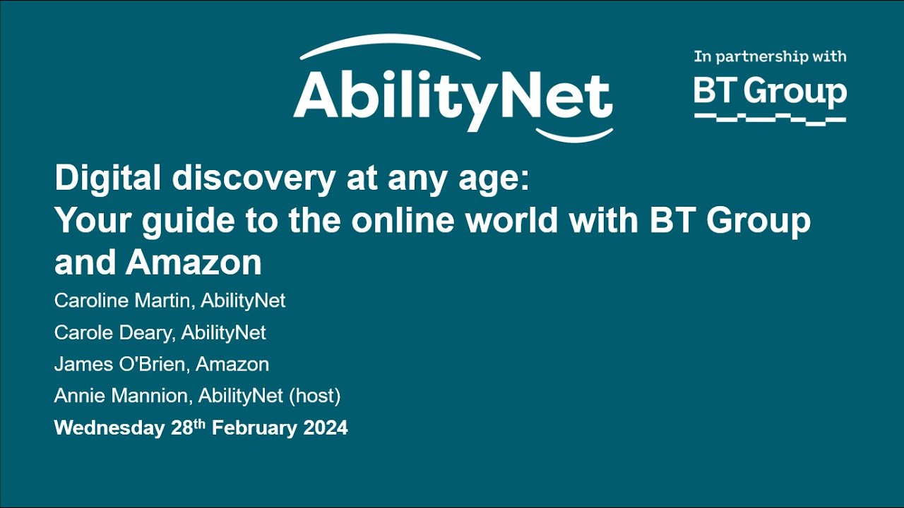 Digital discovery at any age: your guide to the online world with BT ...