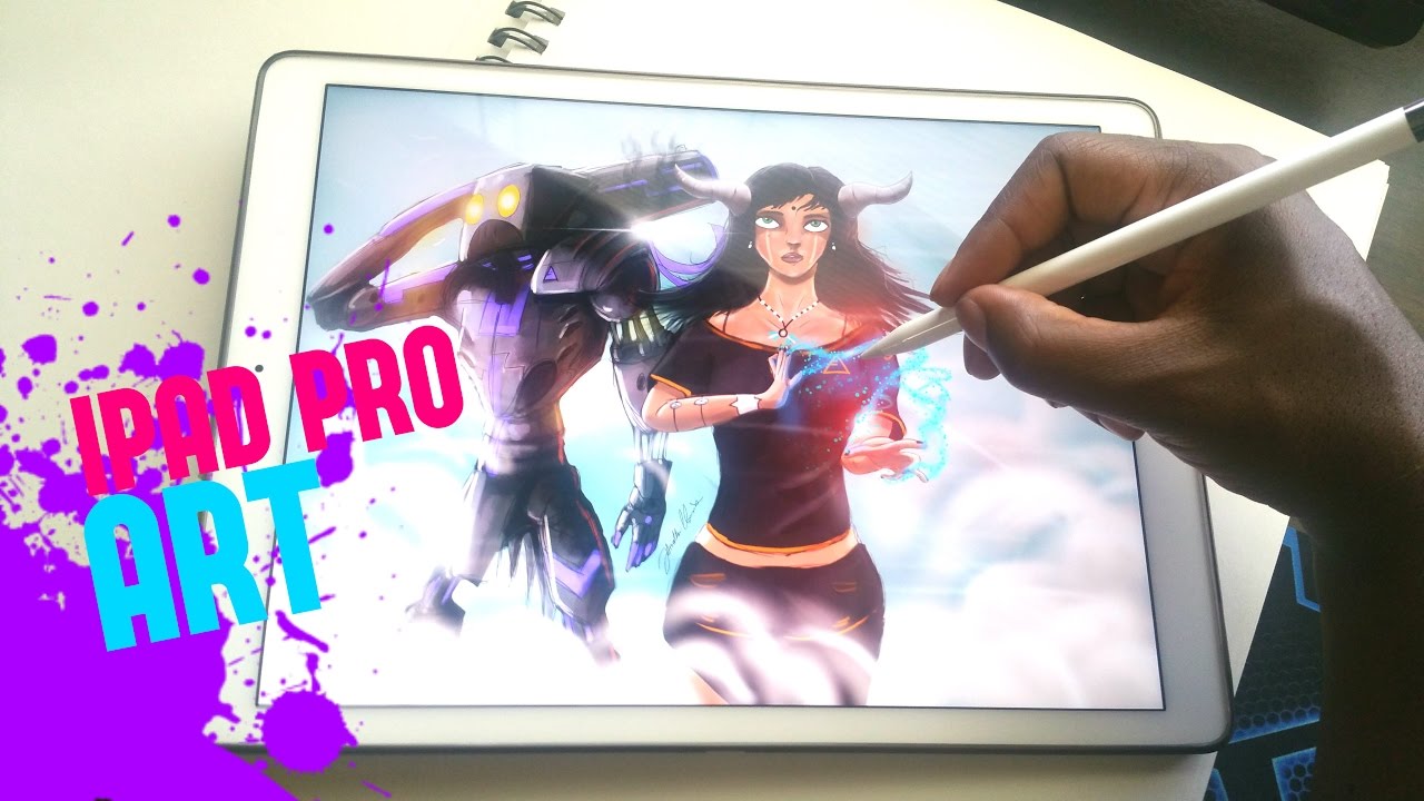 IPAD PRO SPEED DRAWING. CRAZY FUN ARTWORK!!! - YouTube