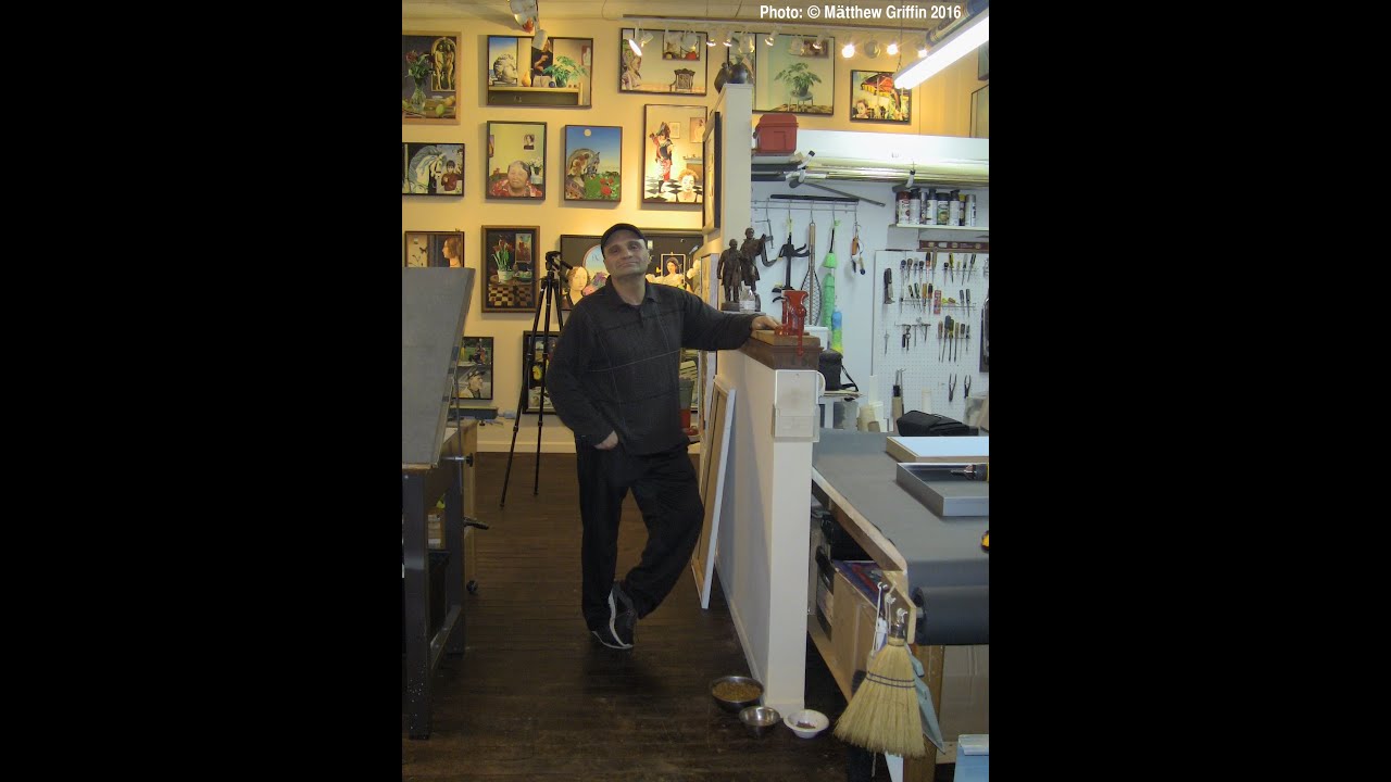 The Studio of Armenian American Master Realist Painter BRYAN DAVAGIAN - YouTube