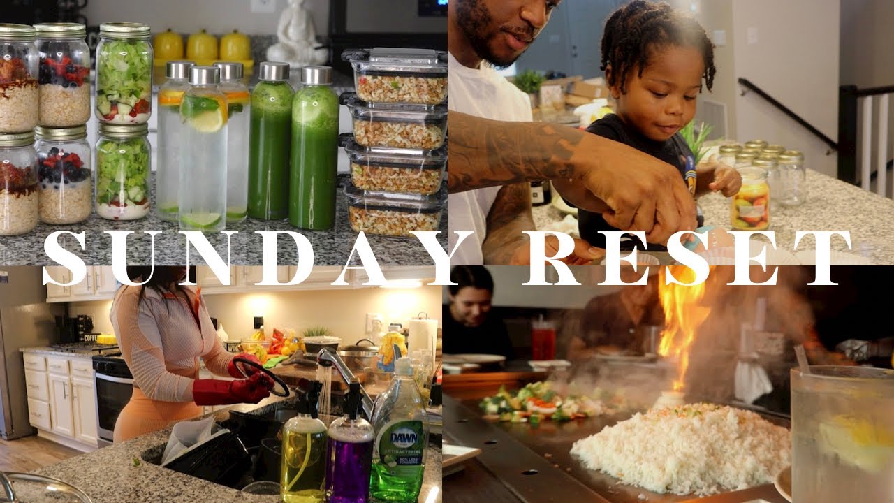 SUNDAY RESET ROUTINE:Spend the day with me!Meal Prep,Juicing ...