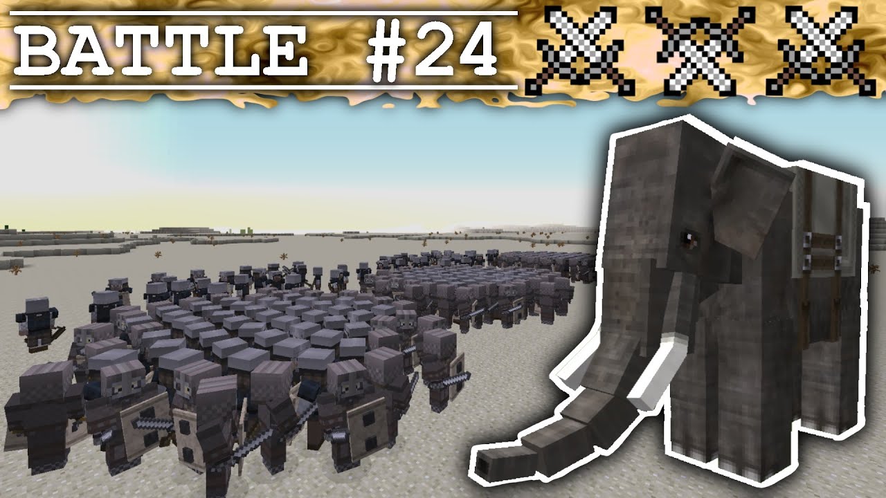 Minecraft Battle #24 Elephants - YouTube