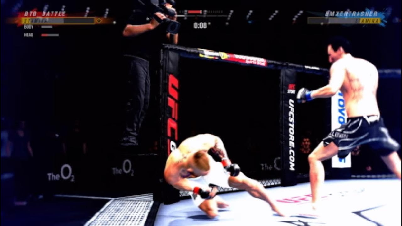 Nut shot to end the fight | UFC 4 Online - YouTube