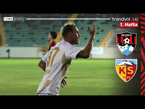 Vanspor FK -  Kayserispor | 1. Hafta Maç ÖZETİ | Trendyol 1. Lig - 2026/27