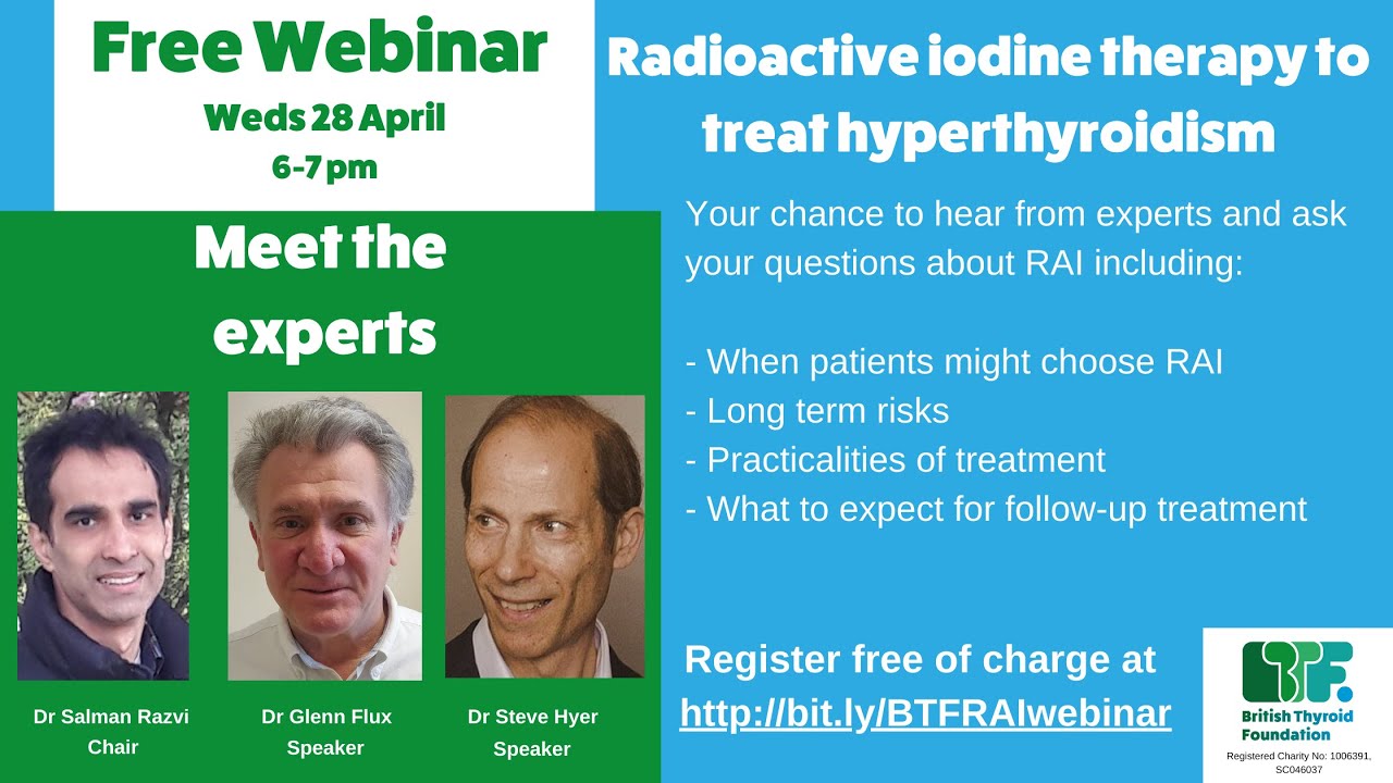 Radioactive Iodine (RAI) therapy to treat hyperthyroidism - YouTube