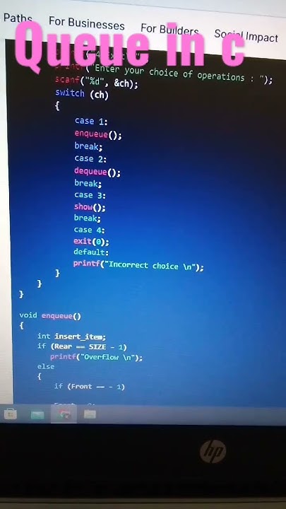 Queue In C Datastructures Coding Hackerrank Cprogramming Youtube 