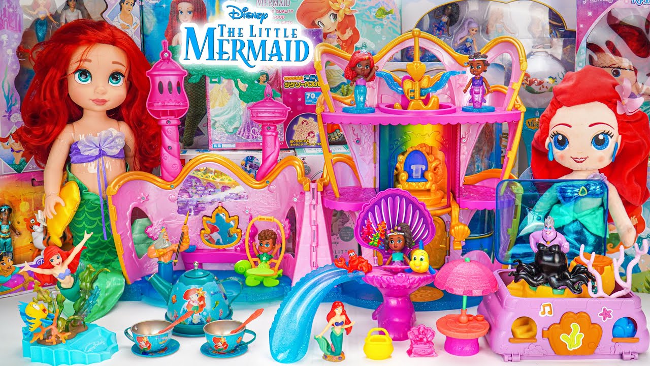 Disney Ariel Toys Collection Unboxing | Review Disney Junior Ariel ...