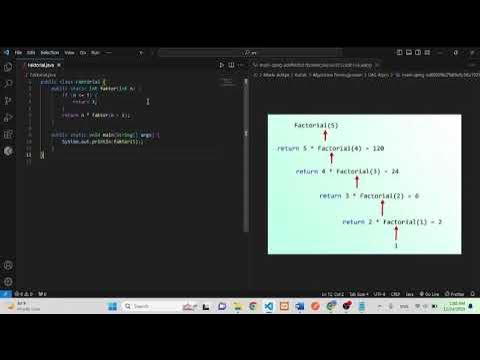 Program Faktorial - UAS Algoritma Pemrograman - YouTube
