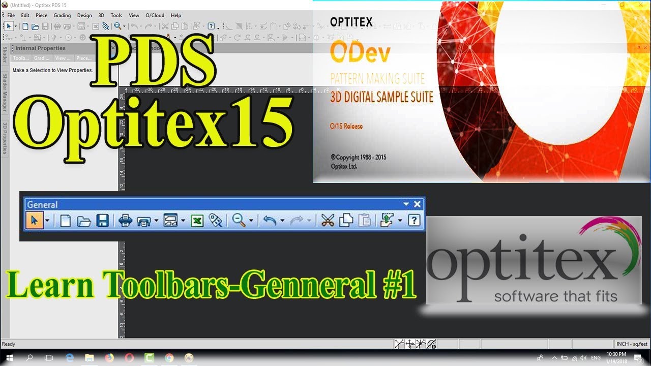 Optitex PDS 15: How To Use Toolbars-General #1 - YouTube
