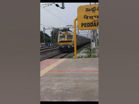 Beautiful MEMU Express Train Entering Peddapalli Railway Station #shorts - YouTube