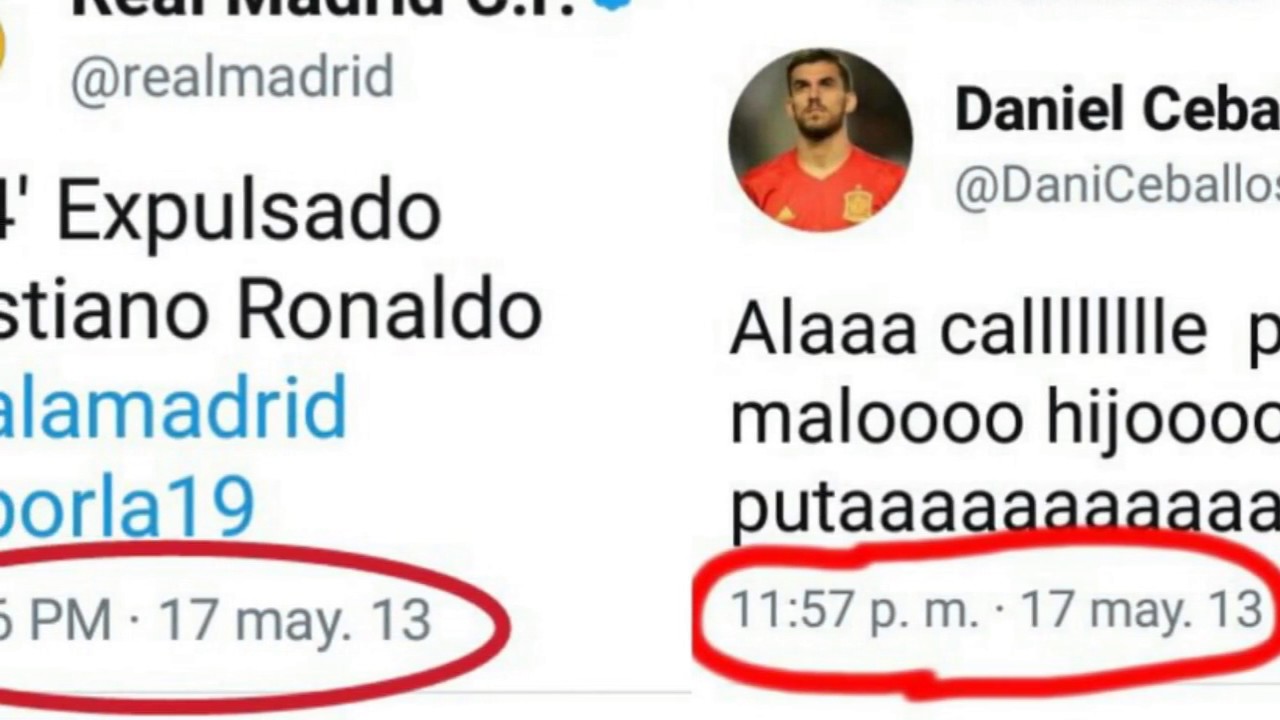 Los Tweets mas comprometidos de Dani Ceballos - YouTube