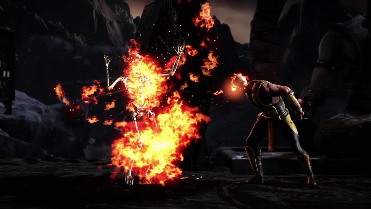 Mortal Kombat X Scorpion Fatality: Toasty - YouTube