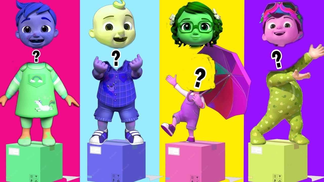 COCOMELON || Select The Right Head With Cocomelon Chracters || Kid's ...