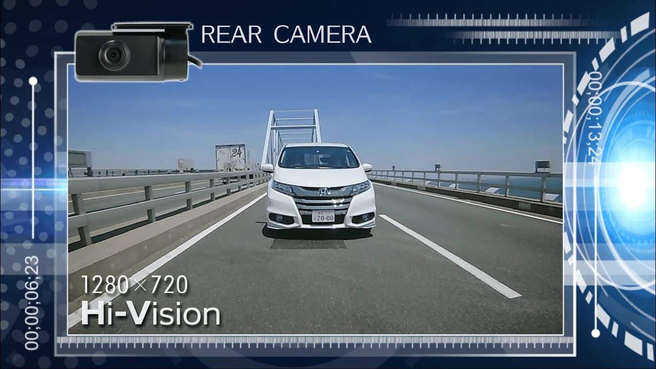 【製品紹介ムービー】後方カメラ対応ドライブレコーダーDVR3200 - YouTube