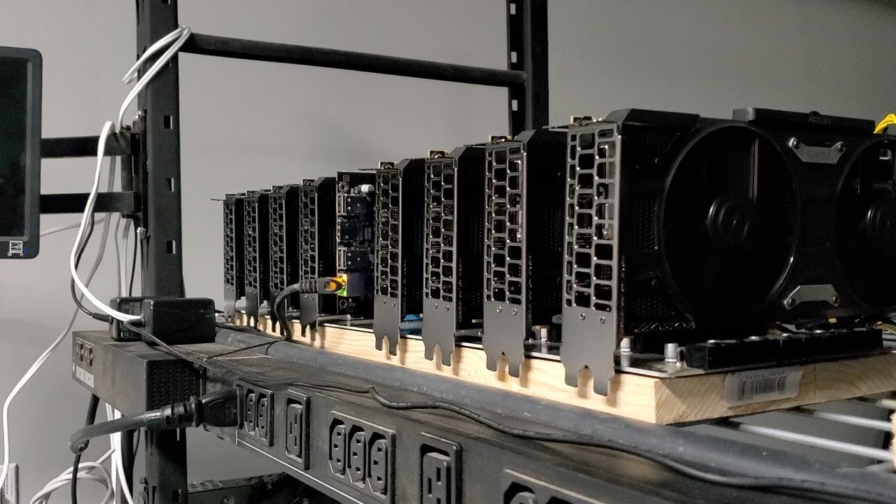 12 x EVGA P104-100 Mining Update With NerdGearz.com Hosting - YouTube