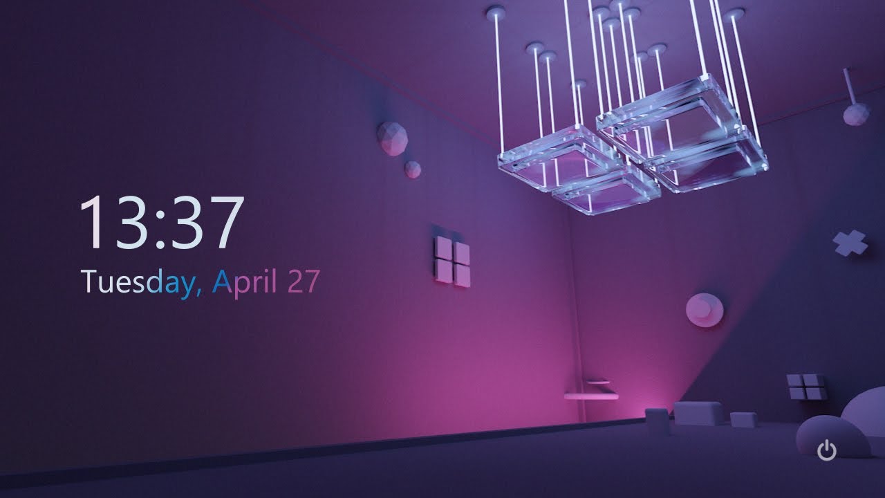 New Windows OS sign-in screen - motion design concept (4K) - YouTube
