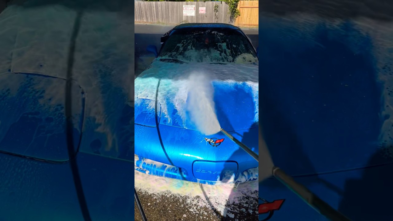Satisfying Corvette Car Wash - YouTube
