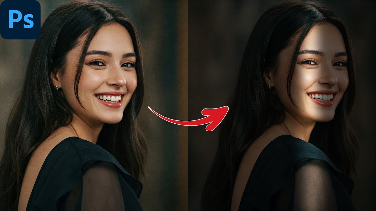 Photoshop Tutorial: How to Create Dramatic Lighting Effects in 1 Minute ...