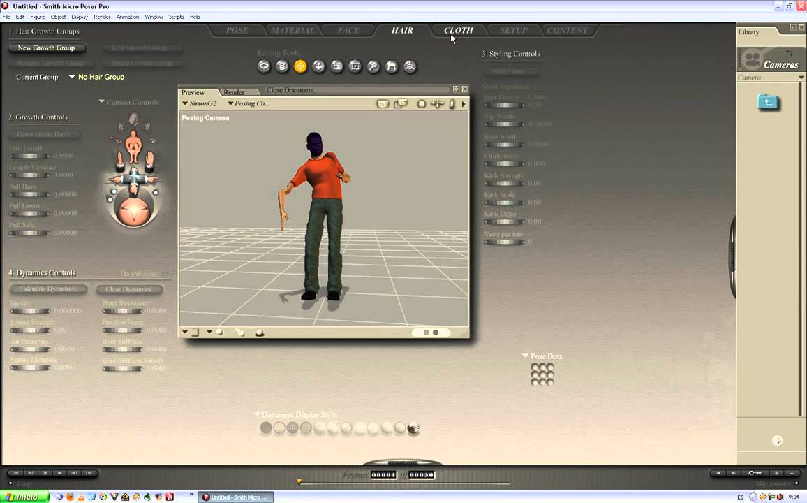Poser 7 & Poser Pro interfaz parte 3 - YouTube
