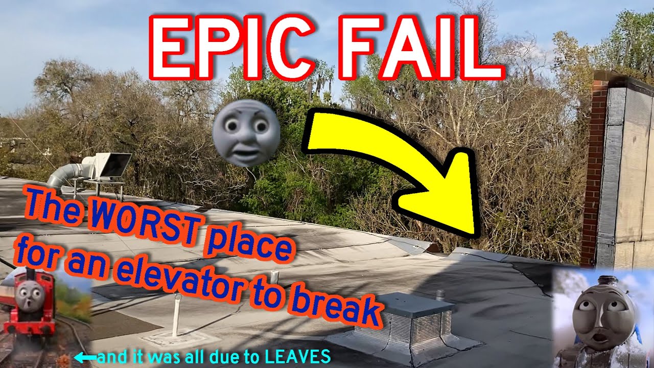 EPIC FAIL - The elevator got STUCK on the ROOF 😨 - Elevator malfunction ...